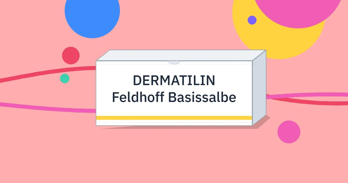 Symbolbild: Packung mit der Aufschrift DERMATILIN Feldhoff Basissalbe (PZN 08537254) – Verfügbarkeit und Bezug in Apotheken in Frankfurt am Main