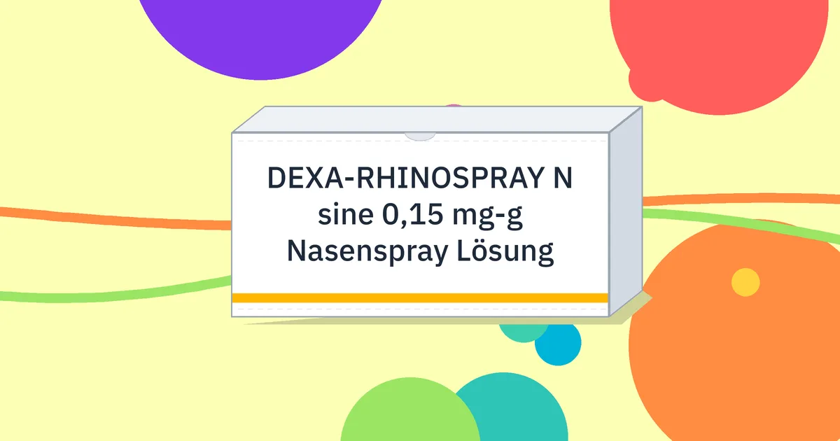 Symbolbild: Packung mit der Aufschrift DEXA-RHINOSPRAY N sine 0,15 mg-g Nasenspray Lösung (PZN 06087485) – Verfügbarkeit und Bezug in Apotheken in Frankfurt am Main