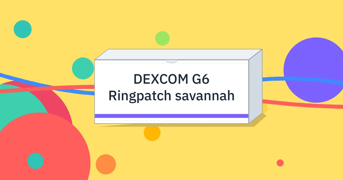 Symbolbild: Packung mit der Aufschrift DEXCOM G6 Ringpatch savannah (PZN 19866334) – Verfügbarkeit und Bezug in Apotheken in Frankfurt am Main