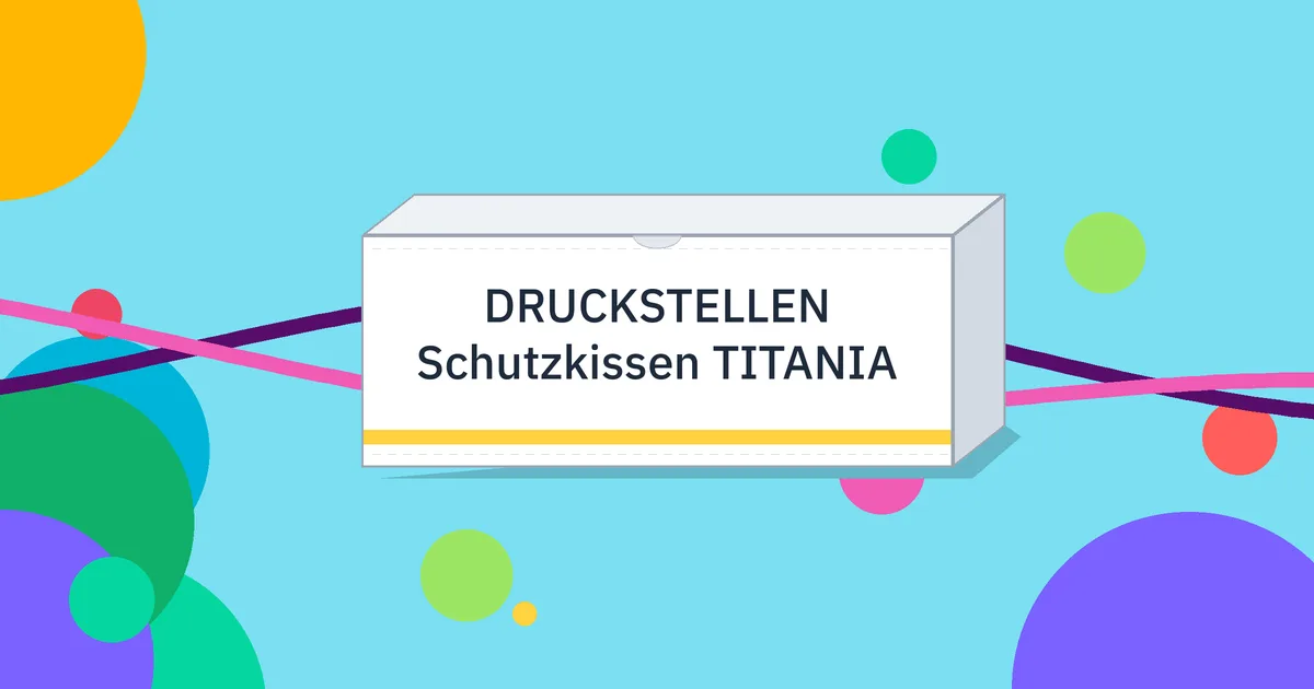 Symbolbild: Packung mit der Aufschrift DRUCKSTELLEN Schutzkissen TITANIA (PZN 06058696) – Verfügbarkeit und Bezug in Apotheken in Frankfurt am Main