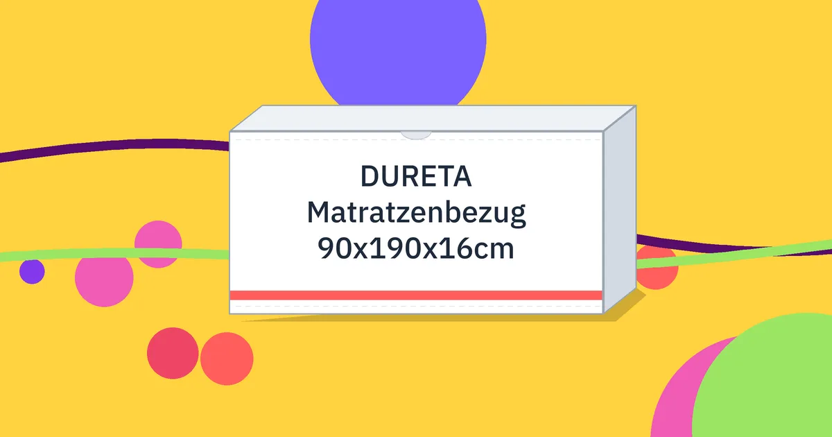 Symbolbild: Packung mit der Aufschrift DURETA Matratzenbezug 90x190x16cm (PZN 01855092) – Verfügbarkeit und Bezug in Apotheken in Frankfurt am Main