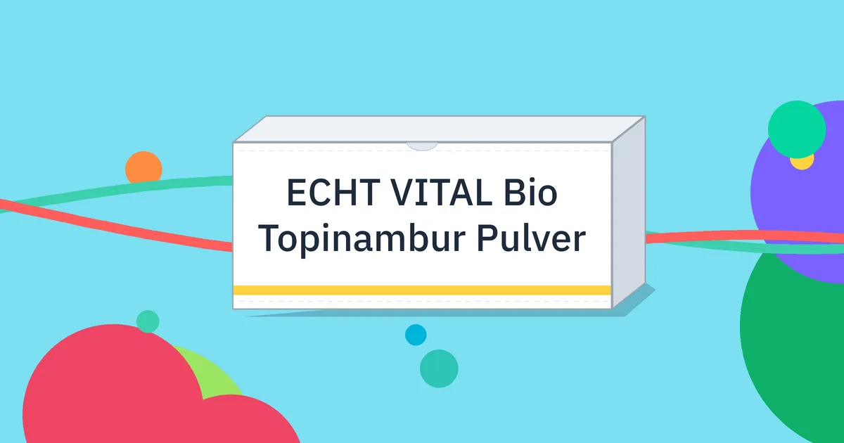 Symbolbild: Packung mit der Aufschrift ECHT VITAL Bio Topinambur Pulver (PZN 12530542) – Verfügbarkeit und Bezug in Apotheken in Frankfurt am Main