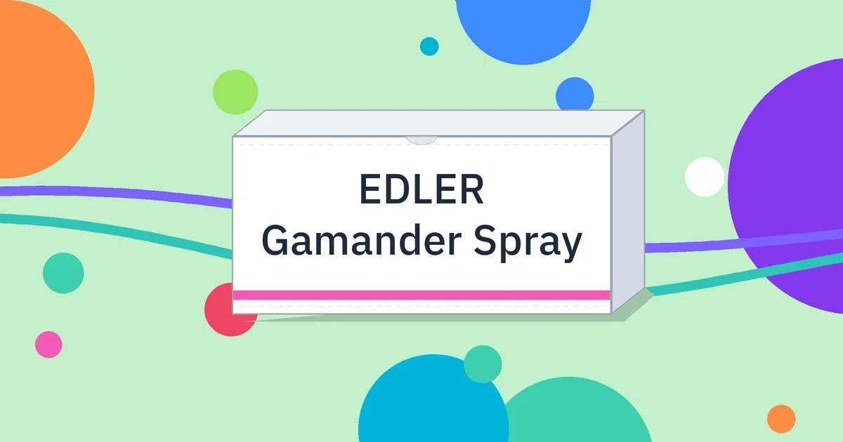 Symbolbild: Packung mit der Aufschrift EDLER Gamander Spray (PZN 19141186) – Verfügbarkeit und Bezug in Apotheken in Frankfurt am Main