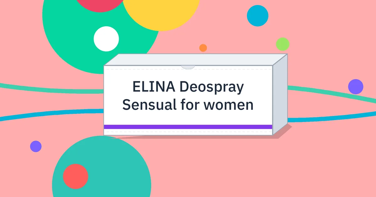 Symbolbild: Packung mit der Aufschrift ELINA Deospray Sensual for women (PZN 10779059) – Verfügbarkeit und Bezug in Apotheken in Frankfurt am Main