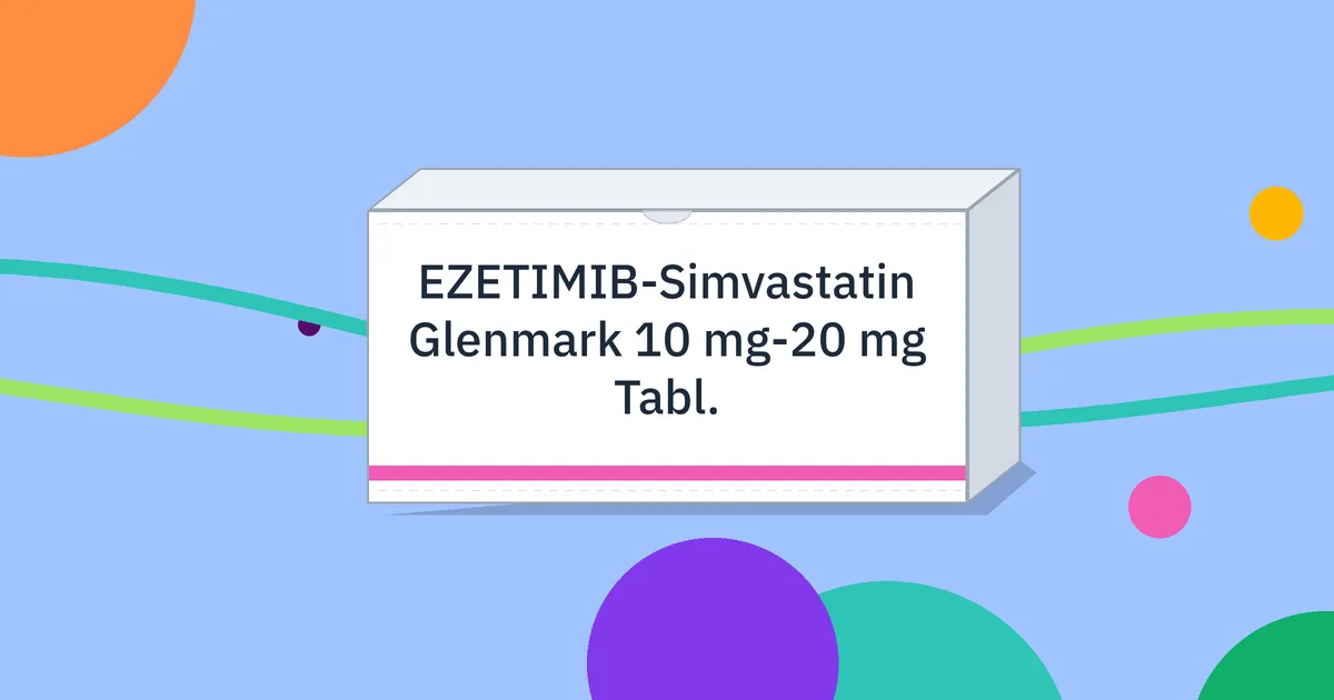 Symbolbild: Packung mit der Aufschrift EZETIMIB-Simvastatin Glenmark 10 mg-20 mg Tabl. (PZN 14266196) – Verfügbarkeit und Bezug in Apotheken in Frankfurt am Main