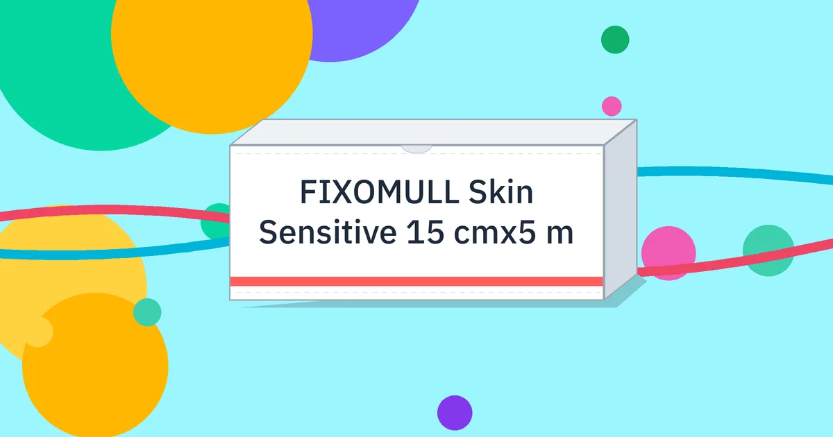 Symbolbild: Packung mit der Aufschrift FIXOMULL Skin Sensitive 15 cmx5 m (PZN 17983314) – Verfügbarkeit und Bezug in Apotheken in Frankfurt am Main