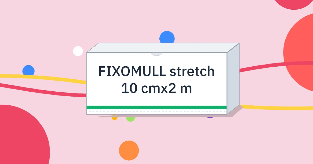Symbolbild: Packung mit der Aufschrift FIXOMULL stretch 10 cmx2 m (PZN 10135221) – Verfügbarkeit und Bezug in Apotheken in Frankfurt am Main