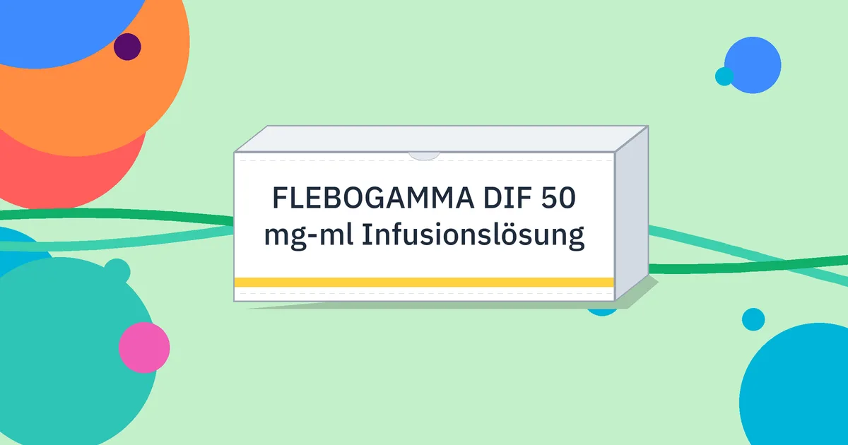 Symbolbild: Packung mit der Aufschrift FLEBOGAMMA DIF 50 mg-ml Infusionslösung (PZN 07580319) – Verfügbarkeit und Bezug in Apotheken in Frankfurt am Main
