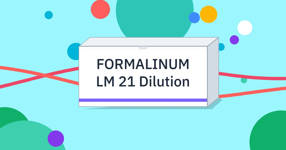 Symbolbild: Packung mit der Aufschrift FORMALINUM LM 21 Dilution (PZN 12873696) – Verfügbarkeit und Bezug in Apotheken in Frankfurt am Main