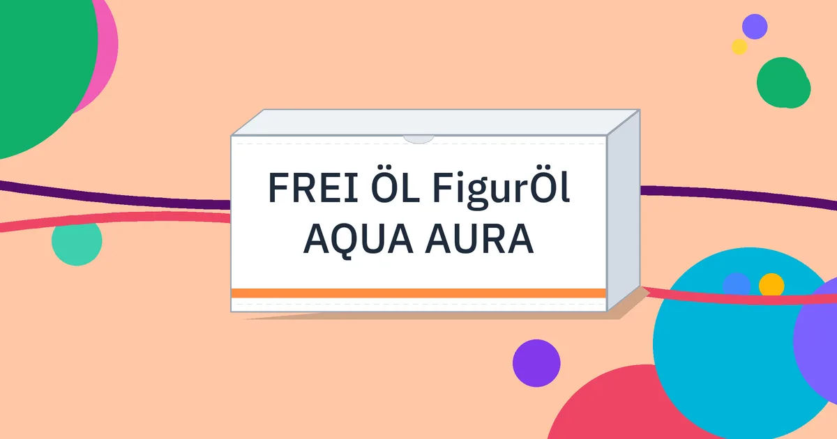 Symbolbild: Packung mit der Aufschrift FREI ÖL FigurÖl AQUA AURA (PZN 18212731) – Verfügbarkeit und Bezug in Apotheken in Frankfurt am Main