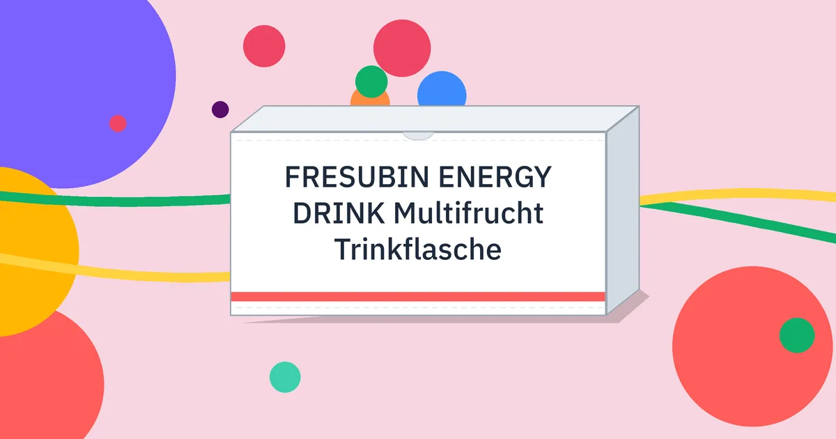 Symbolbild: Packung mit der Aufschrift FRESUBIN ENERGY DRINK Multifrucht Trinkflasche (PZN 19843310) – Verfügbarkeit und Bezug in Apotheken in Frankfurt am Main