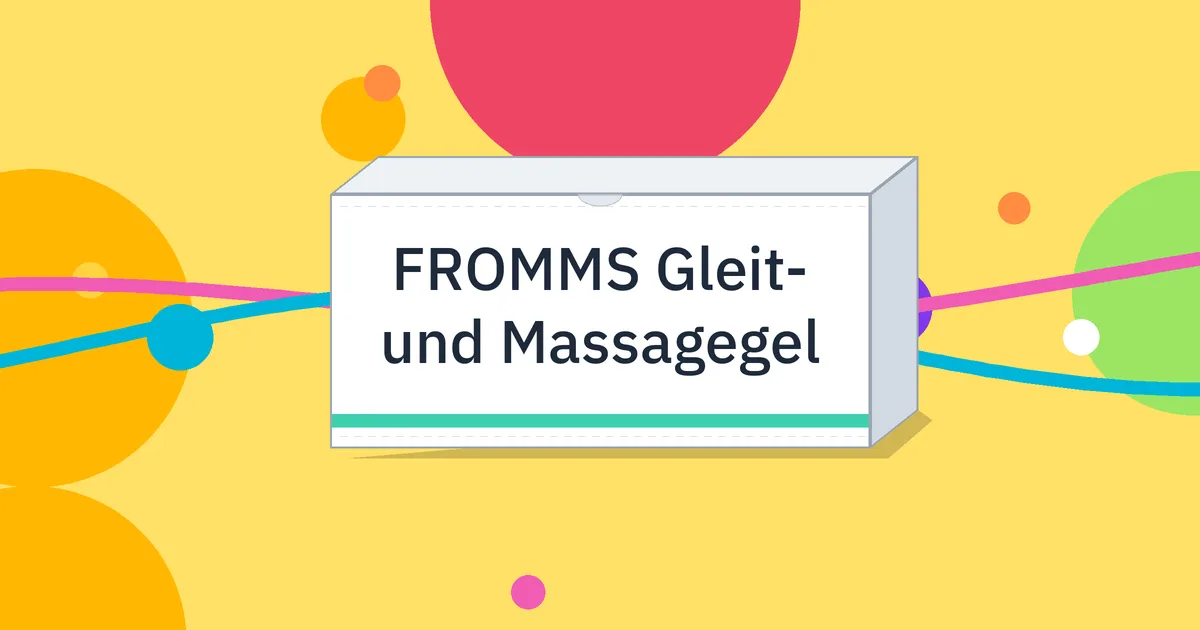 Symbolbild: Packung mit der Aufschrift FROMMS Gleit- und Massagegel (PZN 07560682) – Verfügbarkeit und Bezug in Apotheken in Frankfurt am Main