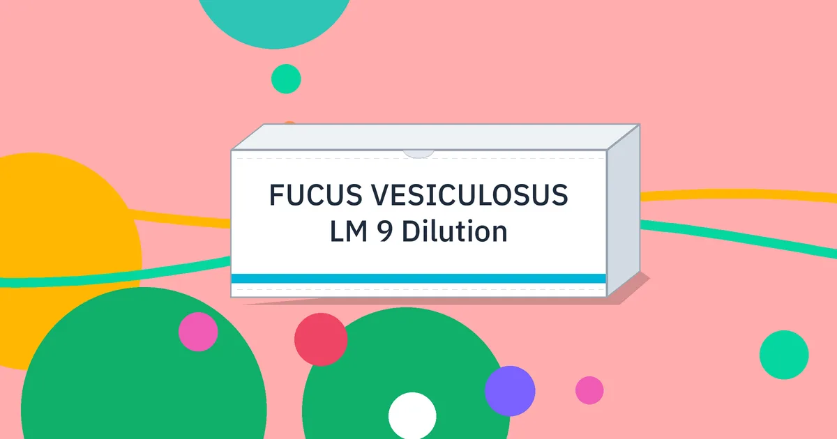 Symbolbild: Packung mit der Aufschrift FUCUS VESICULOSUS LM 9 Dilution (PZN 13492921) – Verfügbarkeit und Bezug in Apotheken in Frankfurt am Main
