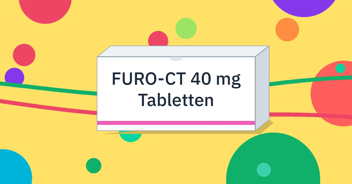 Symbolbild: Packung mit der Aufschrift FURO-CT 40 mg Tabletten (PZN 03153655) – Verfügbarkeit und Bezug in Apotheken in Frankfurt am Main