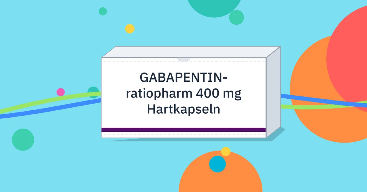 Symbolbild: Packung mit der Aufschrift GABAPENTIN-ratiopharm 400 mg Hartkapseln (PZN 04120066) – Verfügbarkeit und Bezug in Apotheken in Frankfurt am Main