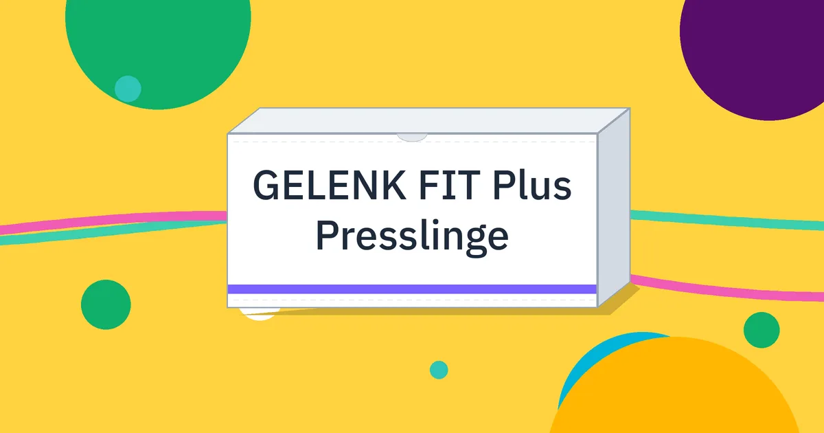 Symbolbild: Packung mit der Aufschrift GELENK FIT Plus Presslinge (PZN 14040285) – Verfügbarkeit und Bezug in Apotheken in Frankfurt am Main