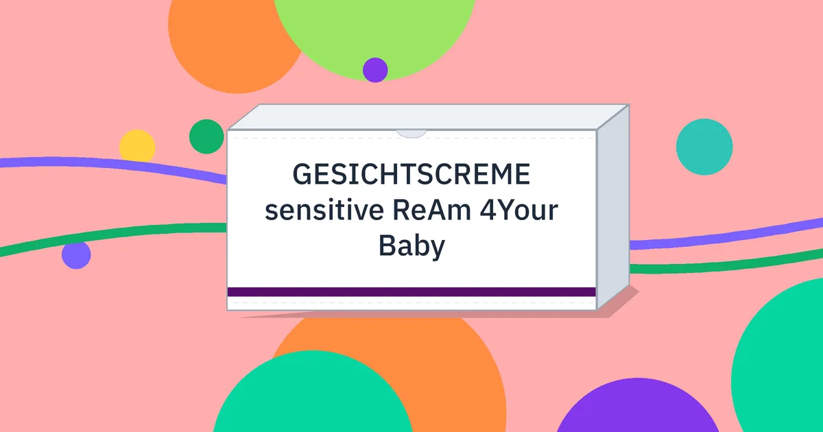 Symbolbild: Packung mit der Aufschrift GESICHTSCREME sensitive ReAm 4Your Baby (PZN 13514120) – Verfügbarkeit und Bezug in Apotheken in Frankfurt am Main