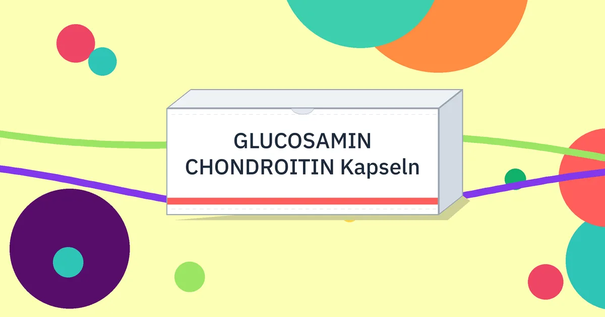 Symbolbild: Packung mit der Aufschrift GLUCOSAMIN CHONDROITIN Kapseln (PZN 03423824) – Verfügbarkeit und Bezug in Apotheken in Frankfurt am Main