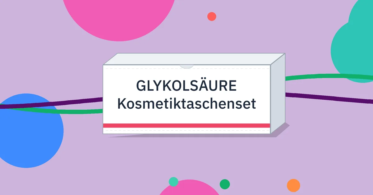 Symbolbild: Packung mit der Aufschrift GLYKOLSÄURE Kosmetiktaschenset (PZN 18395944) – Verfügbarkeit und Bezug in Apotheken in Frankfurt am Main