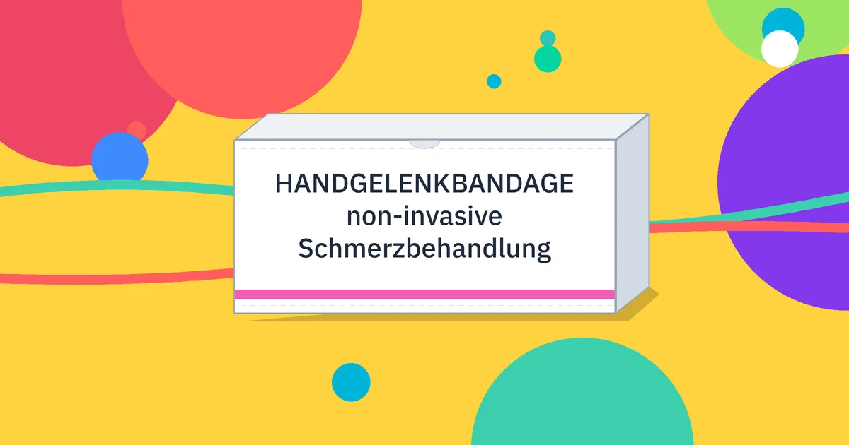 Symbolbild: Packung mit der Aufschrift HANDGELENKBANDAGE non-invasive Schmerzbehandlung (PZN 04120787) – Verfügbarkeit und Bezug in Apotheken in Frankfurt am Main