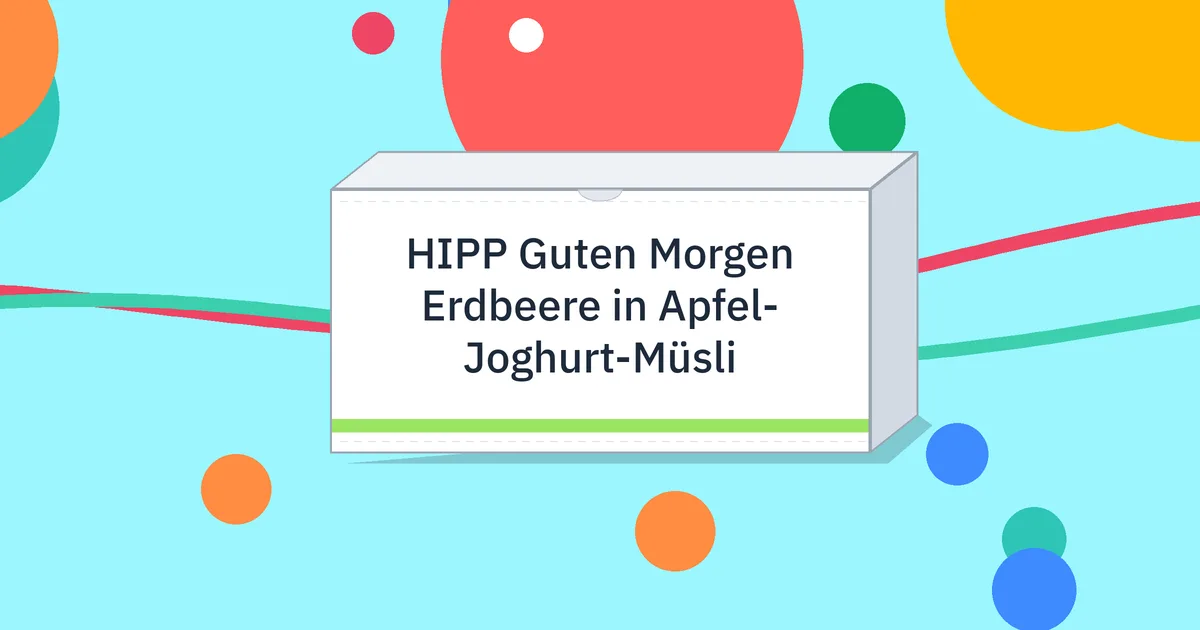 Symbolbild: Packung mit der Aufschrift HIPP Guten Morgen Erdbeere in Apfel-Joghurt-Müsli (PZN 10848286) – Verfügbarkeit und Bezug in Apotheken in Frankfurt am Main