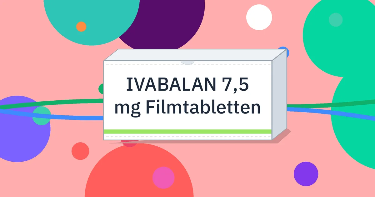 Symbolbild: Packung mit der Aufschrift IVABALAN 7,5 mg Filmtabletten (PZN 14041126) – Verfügbarkeit und Bezug in Apotheken in Frankfurt am Main