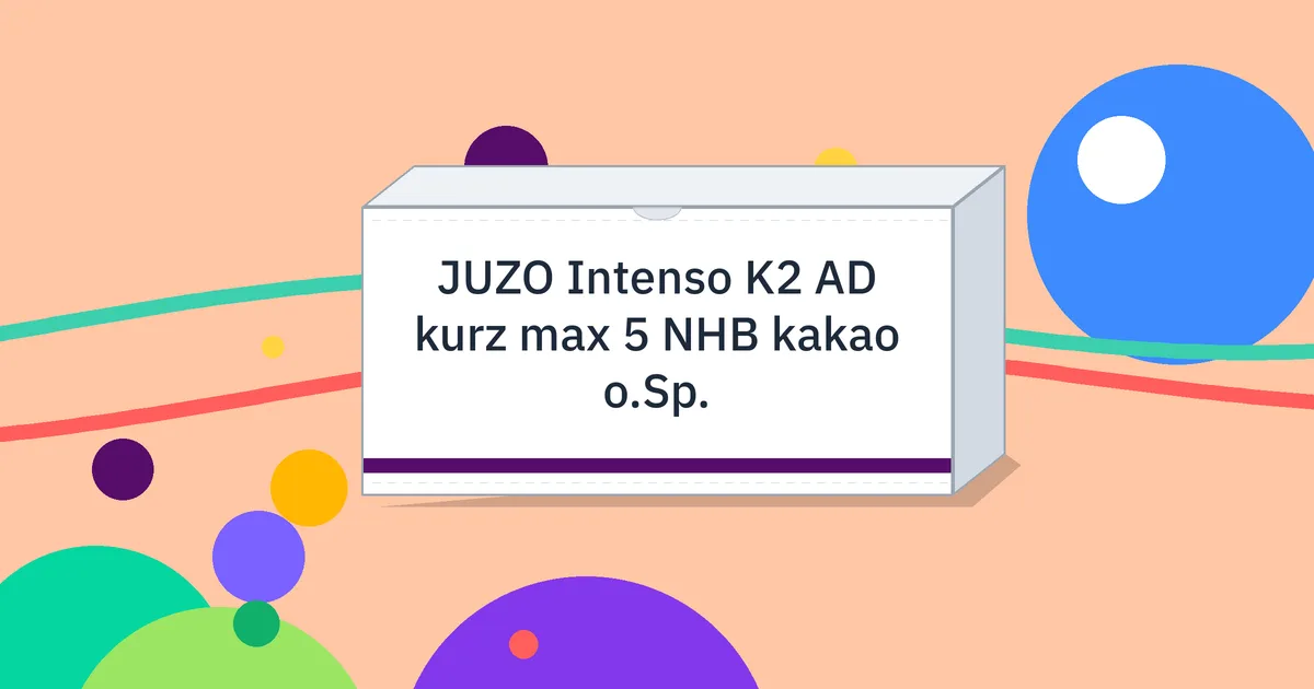 Symbolbild: Packung mit der Aufschrift JUZO Intenso K2 AD kurz max 5 NHB kakao o.Sp. (PZN 18622989) – Verfügbarkeit und Bezug in Apotheken in Frankfurt am Main
