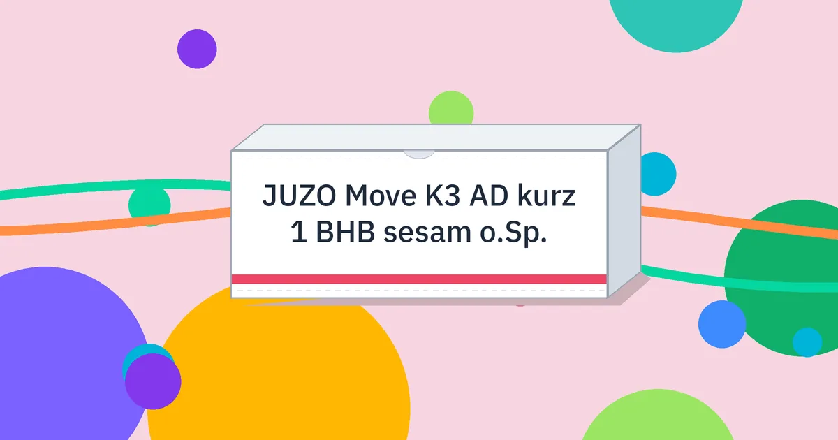 Symbolbild: Packung mit der Aufschrift JUZO Move K3 AD kurz 1 BHB sesam o.Sp. (PZN 18569060) – Verfügbarkeit und Bezug in Apotheken in Frankfurt am Main