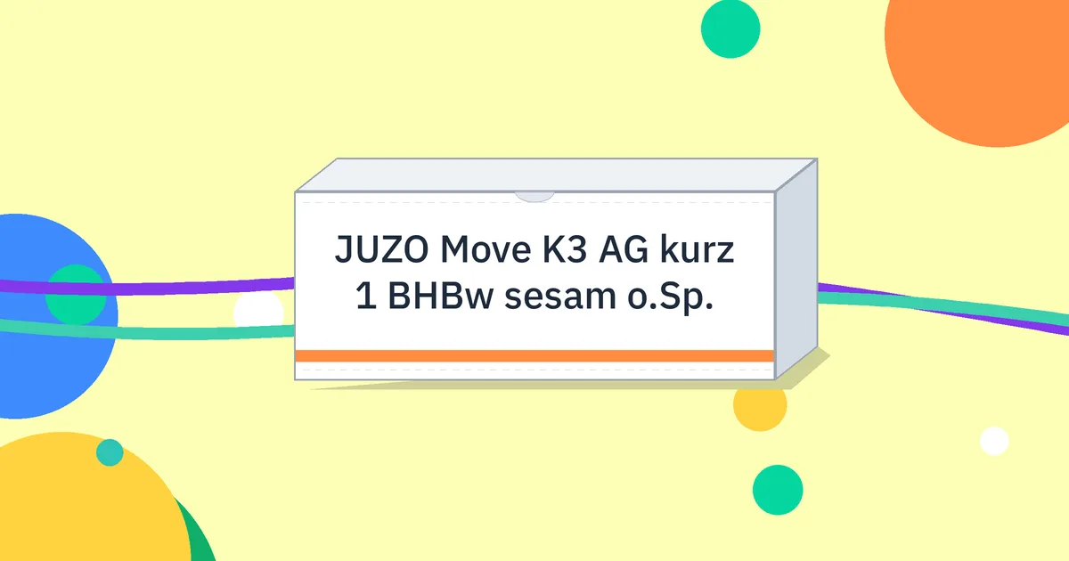 Symbolbild: Packung mit der Aufschrift JUZO Move K3 AG kurz 1 BHBw sesam o.Sp. (PZN 18581813) – Verfügbarkeit und Bezug in Apotheken in Frankfurt am Main