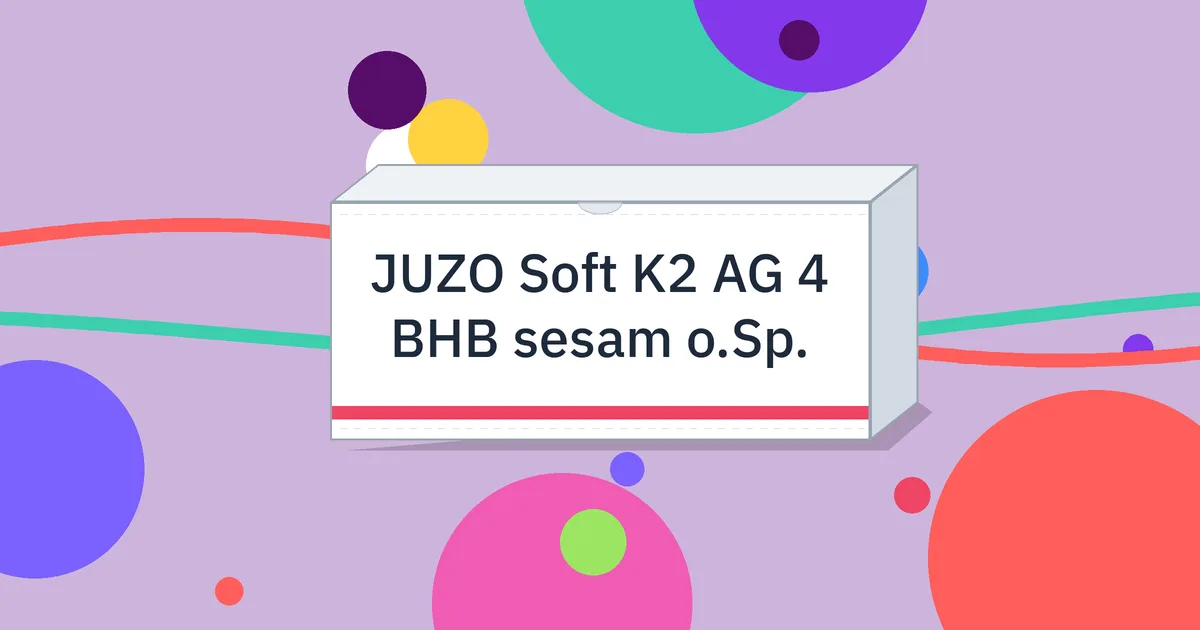 Symbolbild: Packung mit der Aufschrift JUZO Soft K2 AG 4 BHB sesam o.Sp. (PZN 14825431) – Verfügbarkeit und Bezug in Apotheken in Frankfurt am Main