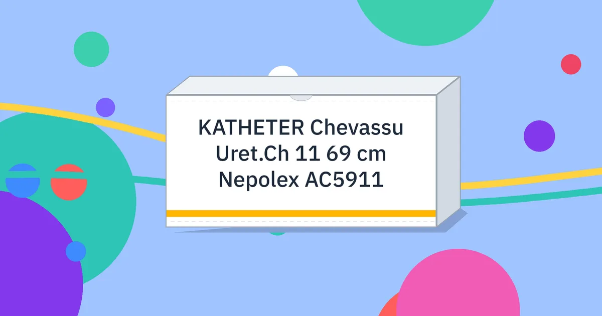 Symbolbild: Packung mit der Aufschrift KATHETER Chevassu Uret.Ch 11 69 cm Nepolex AC5911 (PZN 00154105) – Verfügbarkeit und Bezug in Apotheken in Frankfurt am Main