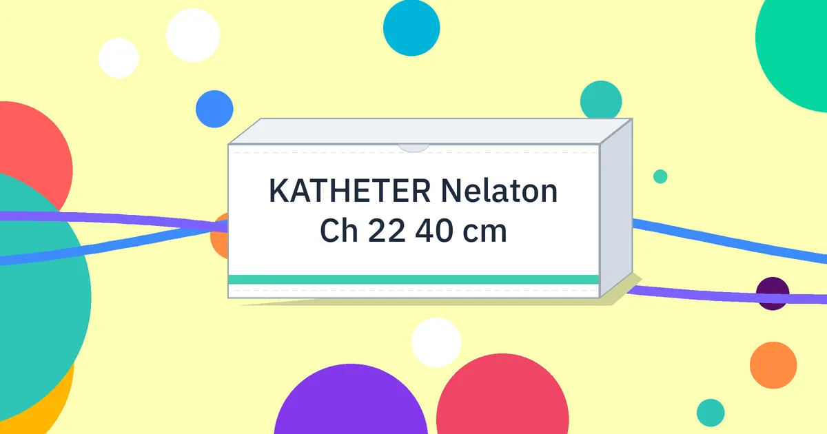 Symbolbild: Packung mit der Aufschrift KATHETER Nelaton Ch 22 40 cm (PZN 03655457) – Verfügbarkeit und Bezug in Apotheken in Frankfurt am Main
