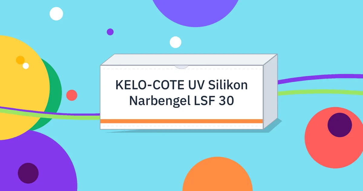 Symbolbild: Packung mit der Aufschrift KELO-COTE UV Silikon Narbengel LSF 30 (PZN 07770221) – Verfügbarkeit und Bezug in Apotheken in Frankfurt am Main