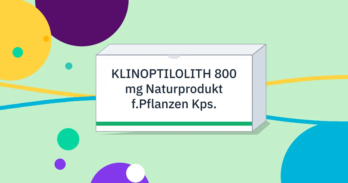 Symbolbild: Packung mit der Aufschrift KLINOPTILOLITH 800 mg Naturprodukt f.Pflanzen Kps. (PZN 15737396) – Verfügbarkeit und Bezug in Apotheken in Frankfurt am Main