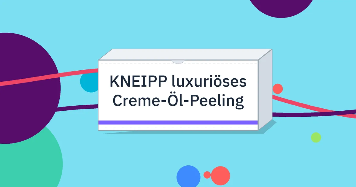 Symbolbild: Packung mit der Aufschrift KNEIPP luxuriöses Creme-Öl-Peeling (PZN 19815271) – Verfügbarkeit und Bezug in Apotheken in Frankfurt am Main