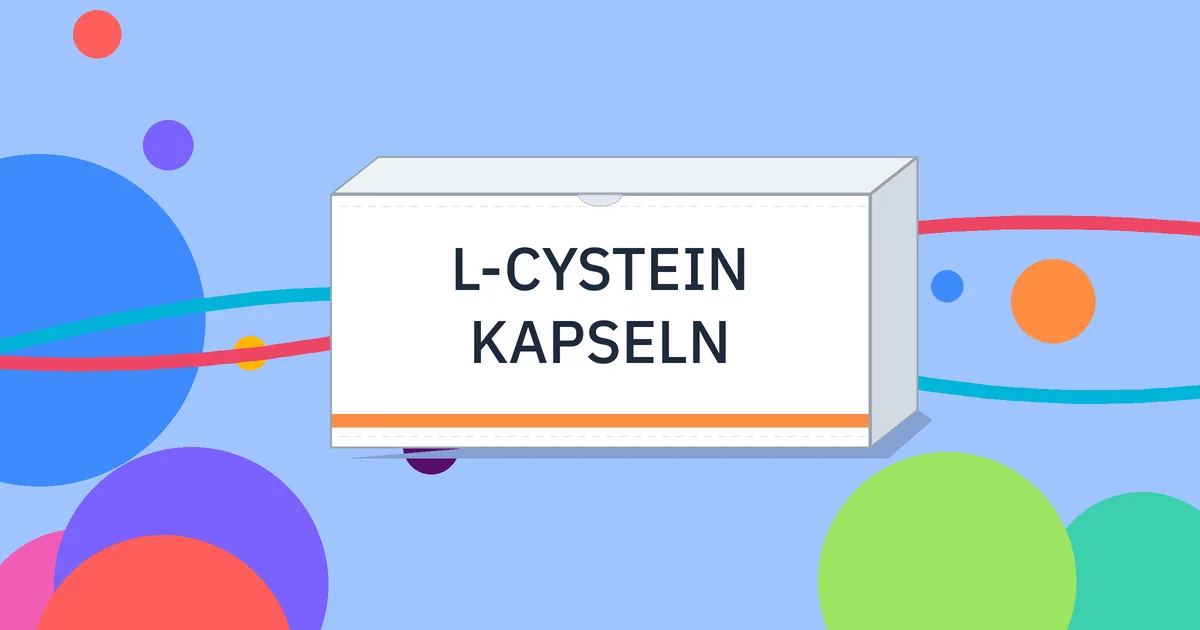 Symbolbild: Packung mit der Aufschrift L-CYSTEIN KAPSELN (PZN 10340398) – Verfügbarkeit und Bezug in Apotheken in Frankfurt am Main