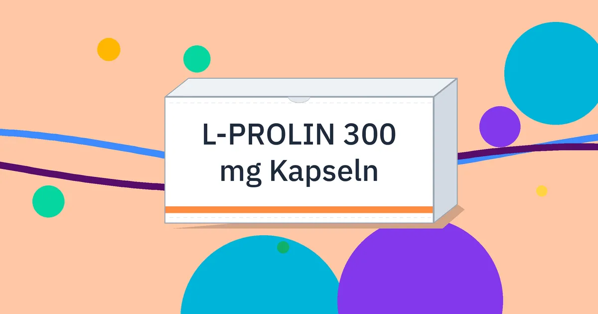 Symbolbild: Packung mit der Aufschrift L-PROLIN 300 mg Kapseln (PZN 18215468) – Verfügbarkeit und Bezug in Apotheken in Frankfurt am Main