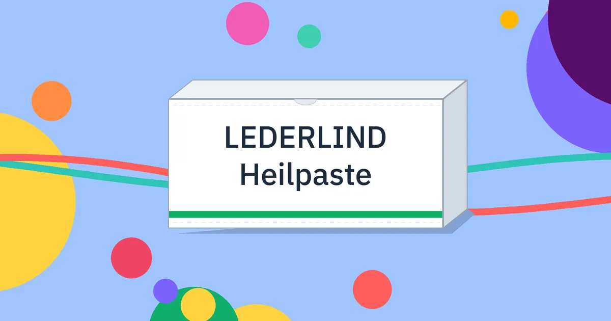 Symbolbild: Packung mit der Aufschrift LEDERLIND Heilpaste (PZN 04900640) – Verfügbarkeit und Bezug in Apotheken in Frankfurt am Main