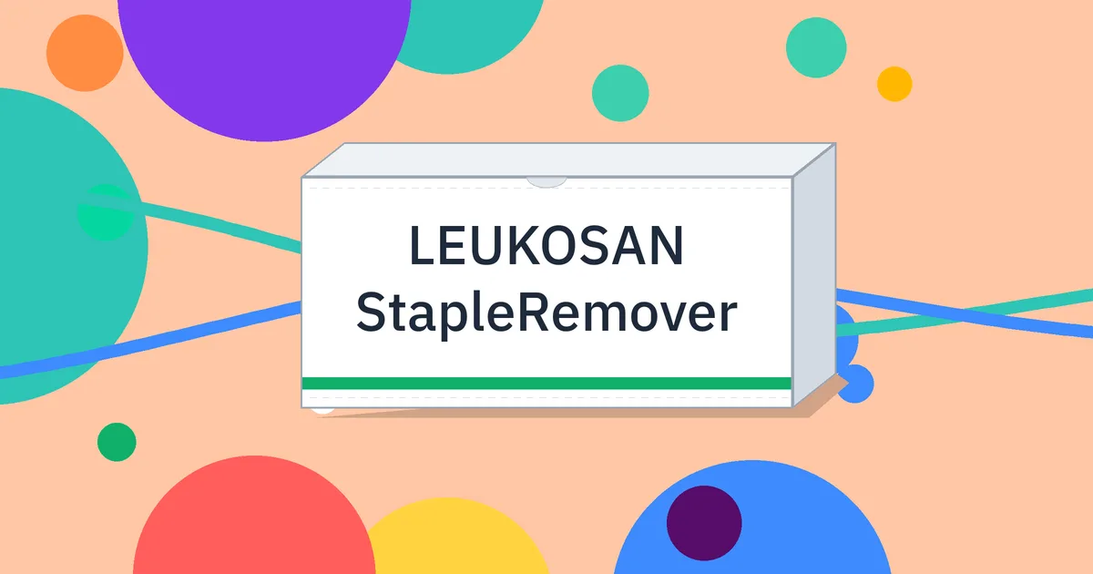 Symbolbild: Packung mit der Aufschrift LEUKOSAN StapleRemover (PZN 04959811) – Verfügbarkeit und Bezug in Apotheken in Frankfurt am Main