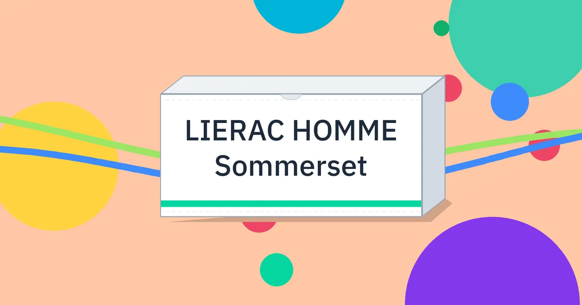 Symbolbild: Packung mit der Aufschrift LIERAC HOMME Sommerset (PZN 18154413) – Verfügbarkeit und Bezug in Apotheken in Frankfurt am Main