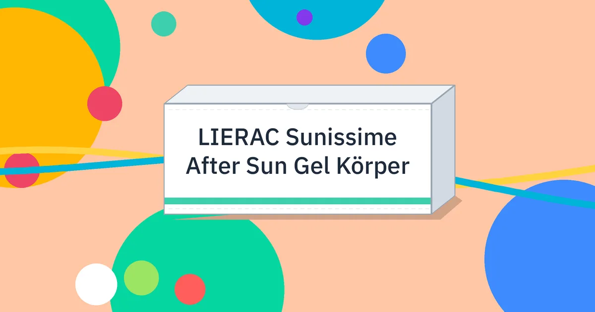 Symbolbild: Packung mit der Aufschrift LIERAC Sunissime After Sun Gel Körper (PZN 19778819) – Verfügbarkeit und Bezug in Apotheken in Frankfurt am Main