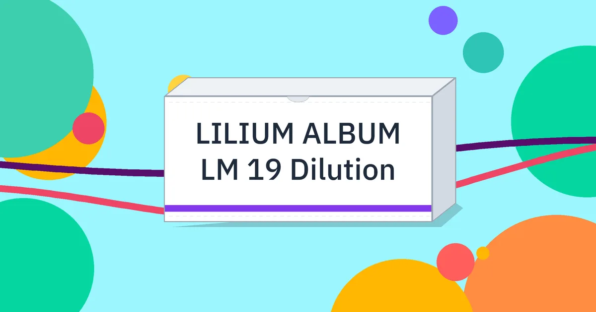 Symbolbild: Packung mit der Aufschrift LILIUM ALBUM LM 19 Dilution (PZN 12930744) – Verfügbarkeit und Bezug in Apotheken in Frankfurt am Main
