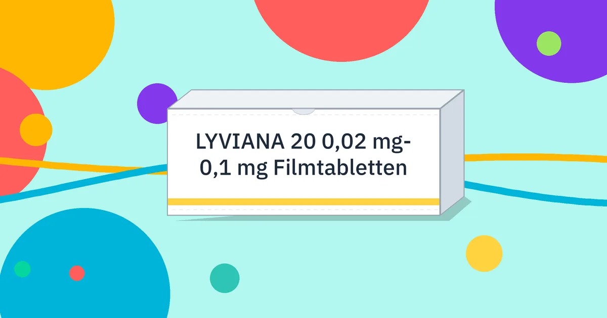 Symbolbild: Packung mit der Aufschrift LYVIANA 20 0,02 mg-0,1 mg Filmtabletten (PZN 17975740) – Verfügbarkeit und Bezug in Apotheken in Frankfurt am Main