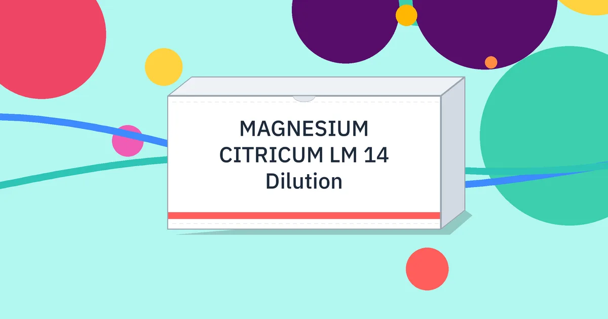 Symbolbild: Packung mit der Aufschrift MAGNESIUM CITRICUM LM 14 Dilution (PZN 13764704) – Verfügbarkeit und Bezug in Apotheken in Frankfurt am Main