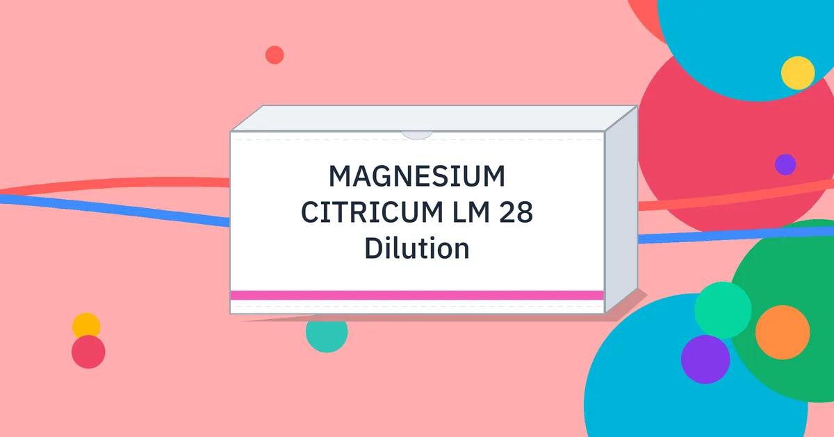 Symbolbild: Packung mit der Aufschrift MAGNESIUM CITRICUM LM 28 Dilution (PZN 13764880) – Verfügbarkeit und Bezug in Apotheken in Frankfurt am Main