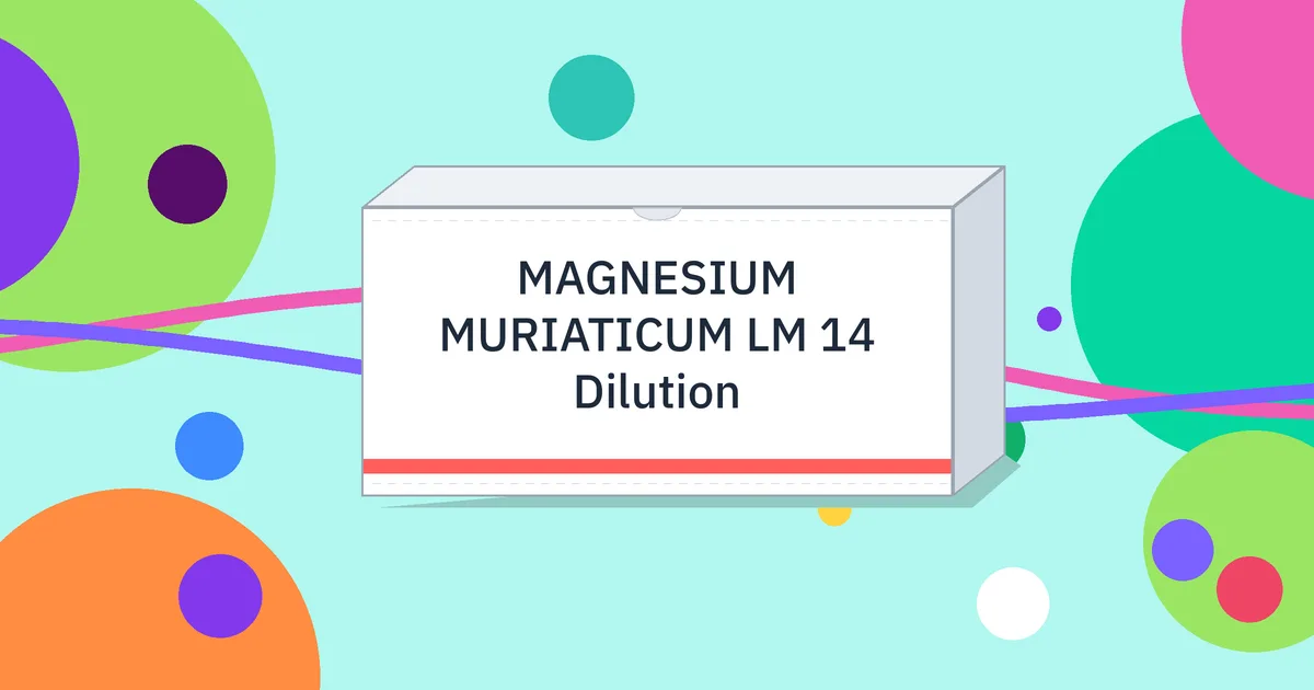 Symbolbild: Packung mit der Aufschrift MAGNESIUM MURIATICUM LM 14 Dilution (PZN 12938869) – Verfügbarkeit und Bezug in Apotheken in Frankfurt am Main