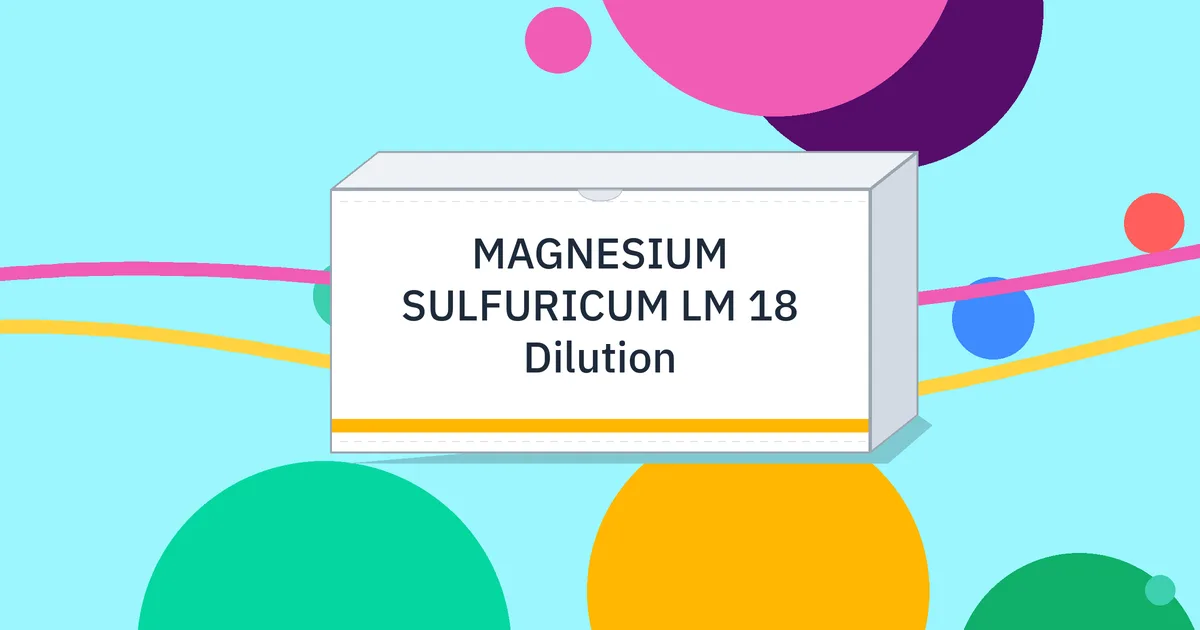 Symbolbild: Packung mit der Aufschrift MAGNESIUM SULFURICUM LM 18 Dilution (PZN 09430280) – Verfügbarkeit und Bezug in Apotheken in Frankfurt am Main