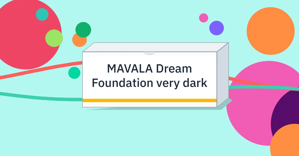 Symbolbild: Packung mit der Aufschrift MAVALA Dream Foundation very dark (PZN 20613058) – Verfügbarkeit und Bezug in Apotheken in Frankfurt am Main