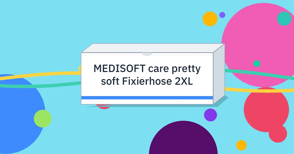 Symbolbild: Packung mit der Aufschrift MEDISOFT care pretty soft Fixierhose 2XL (PZN 20135009) – Verfügbarkeit und Bezug in Apotheken in Frankfurt am Main