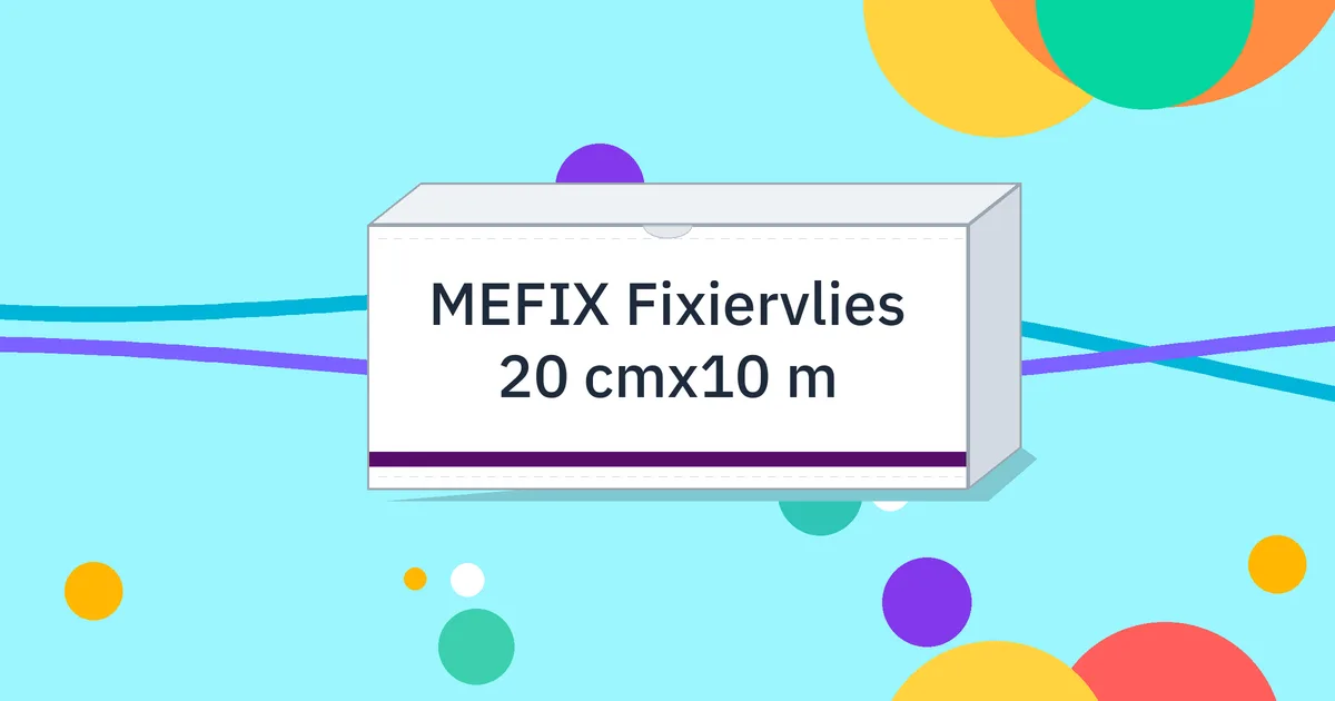 Symbolbild: Packung mit der Aufschrift MEFIX Fixiervlies 20 cmx10 m (PZN 18318458) – Verfügbarkeit und Bezug in Apotheken in Frankfurt am Main